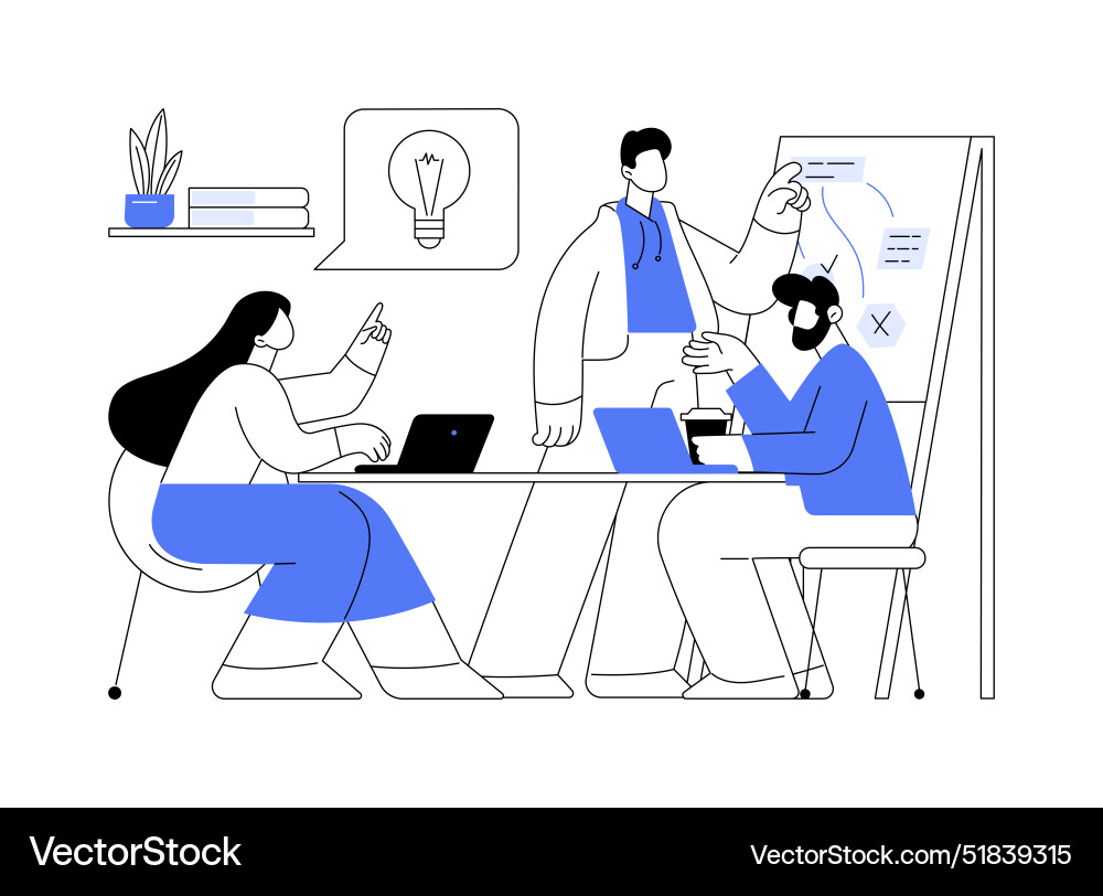 Market research abstract concept Royalty Free Vector Image