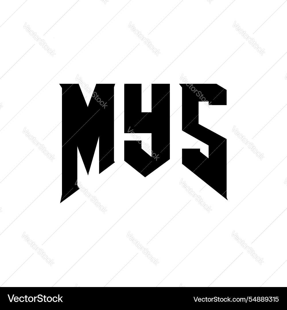 Mys Letter Logo Design für Technologieunternehmen