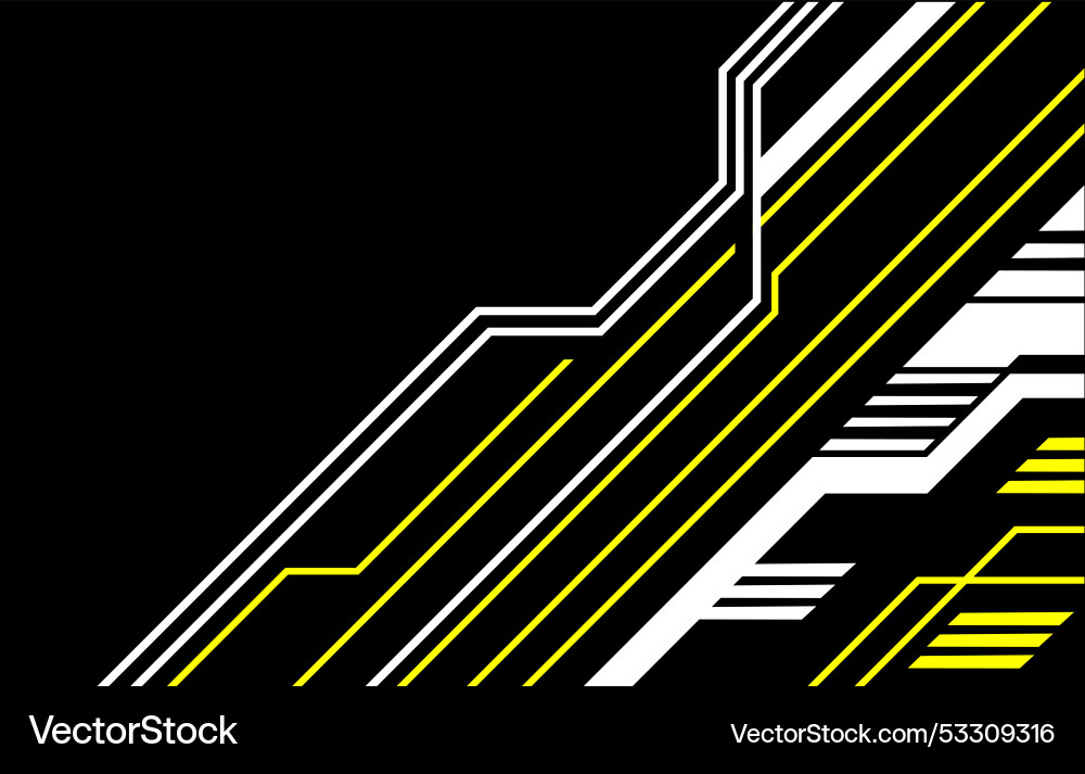 Colorful abstract futuristic banner template with Vector Image