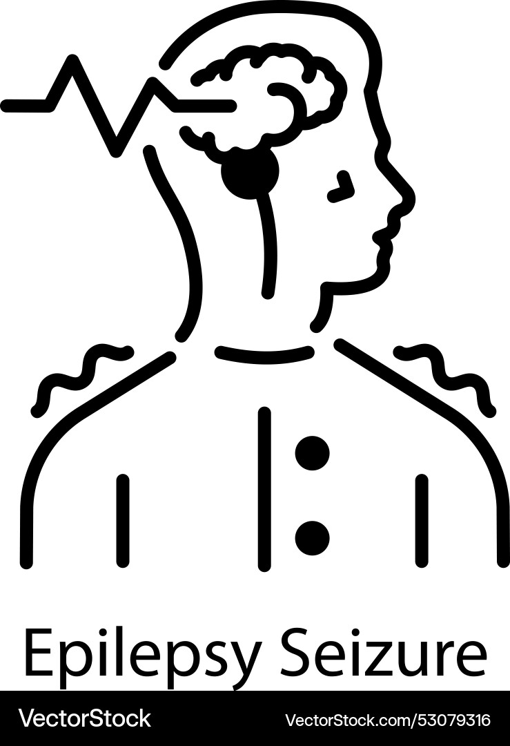 Epilepsy seizure Royalty Free Vector Image - VectorStock