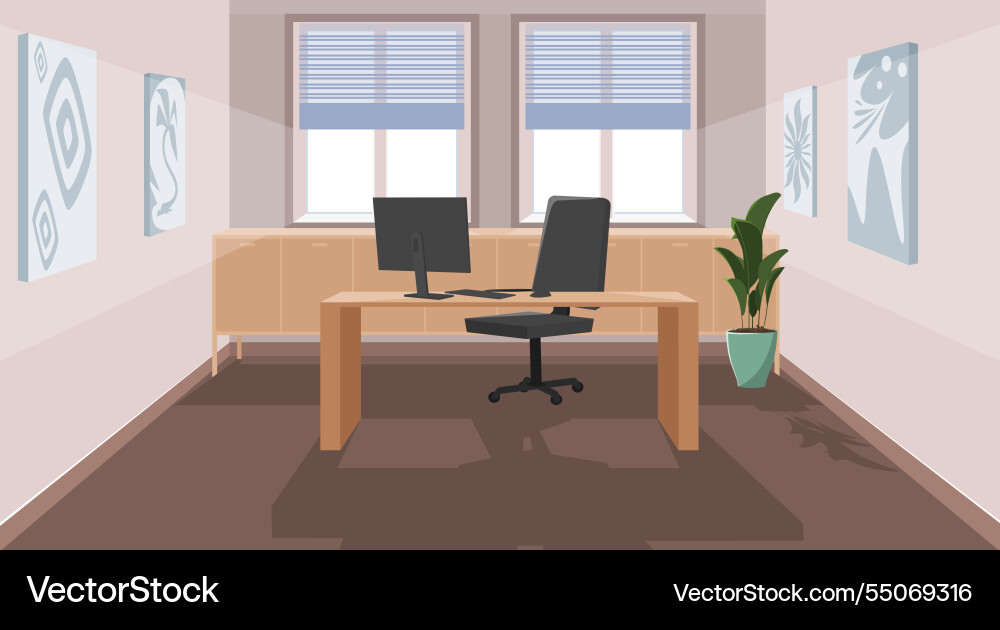 Home or office background Royalty Free Vector Image