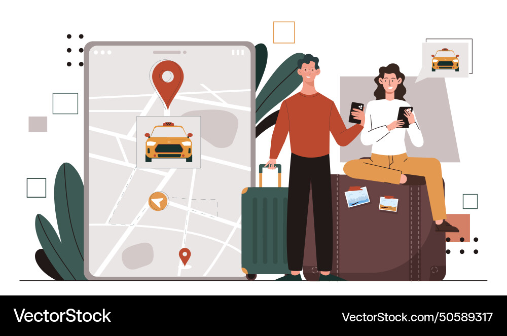 Gps navigation concept Royalty Free Vector Image