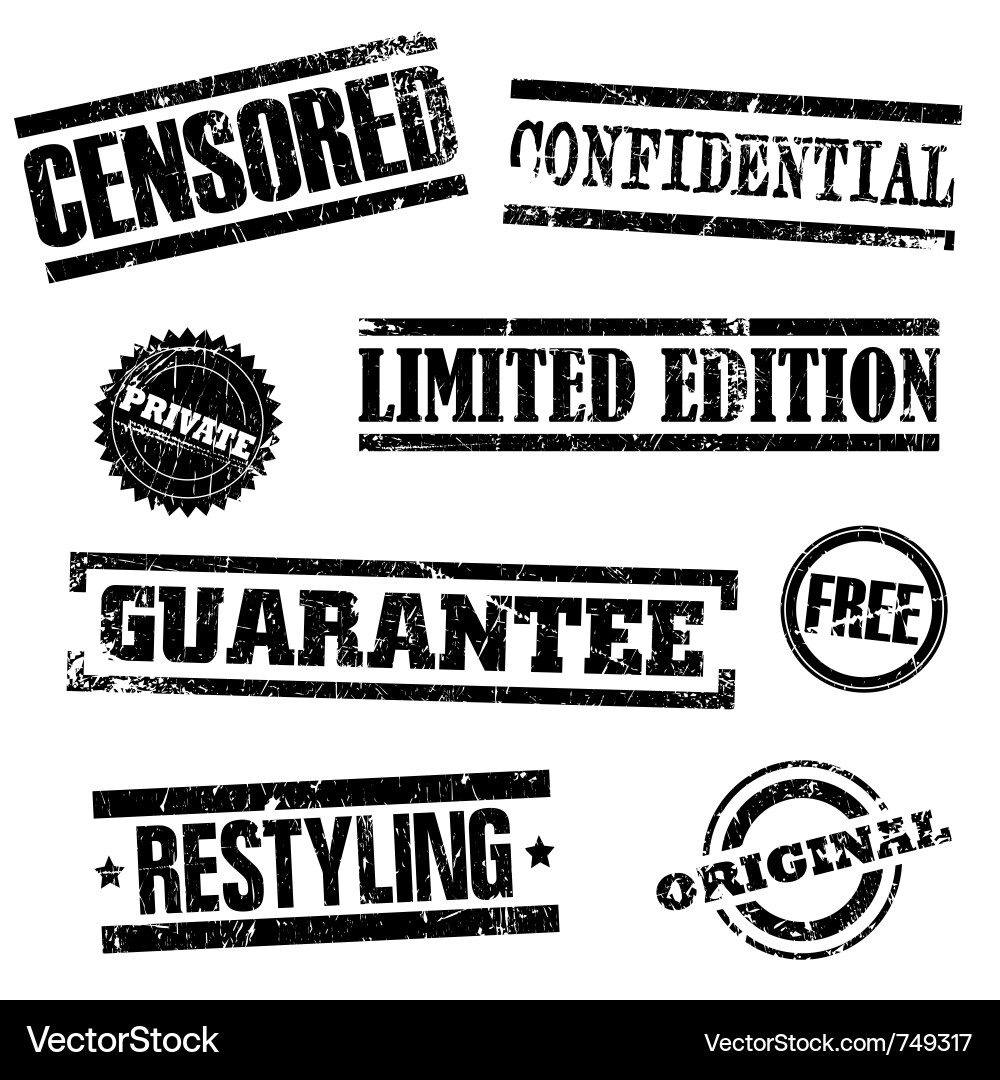 Stamps set Royalty Free Vector Image - VectorStock