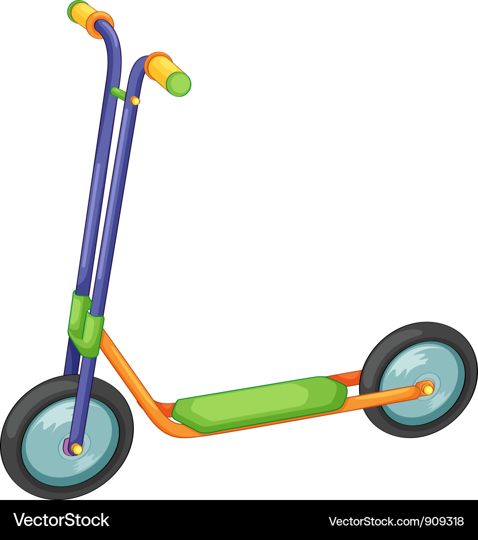 Child scooter Royalty Free Vector Image - VectorStock