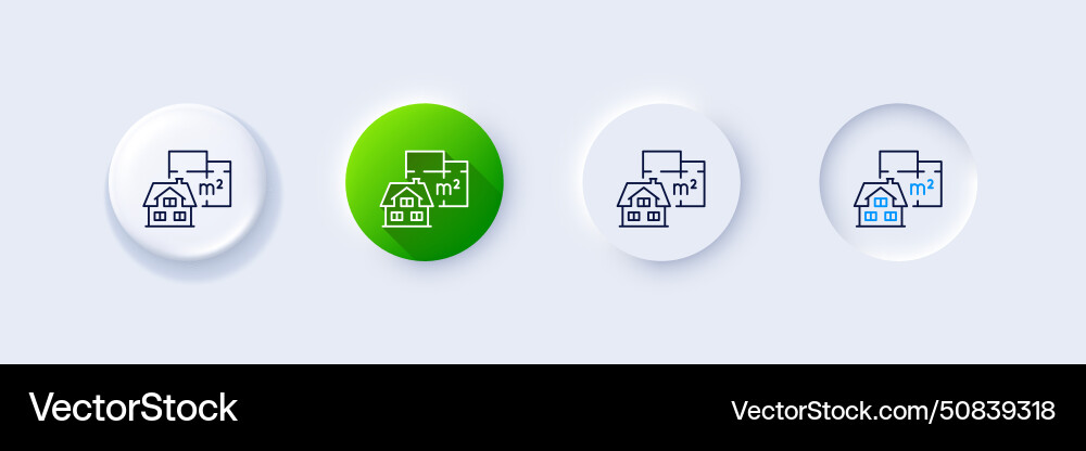 Floor plan line icon house floorplan sign Vector Image
