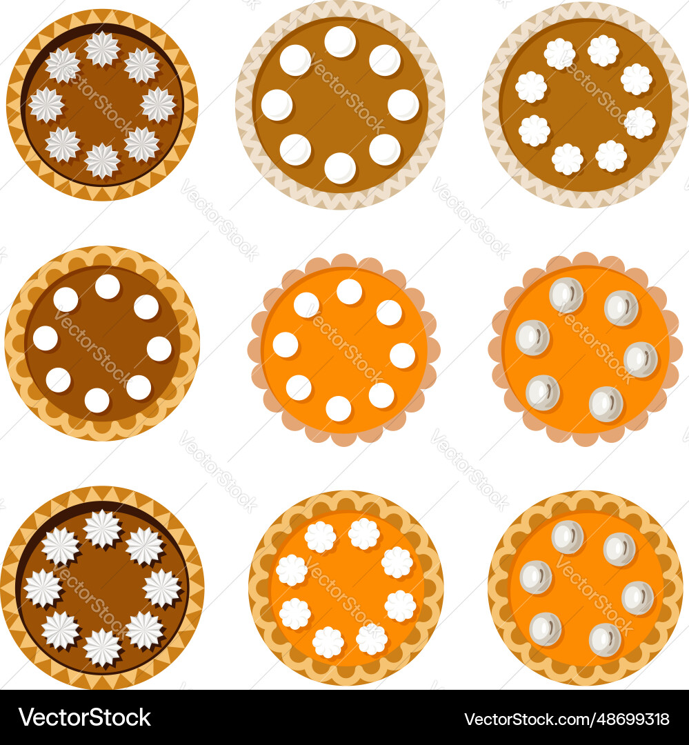 Pumpkin pie icon for thanksgiving day Royalty Free Vector