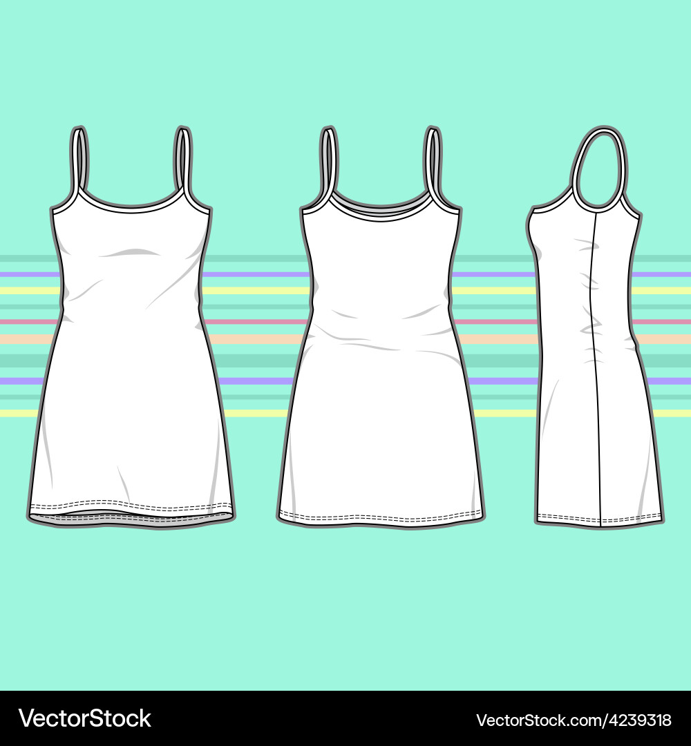 Simple dress Royalty Free Vector Image - VectorStock
