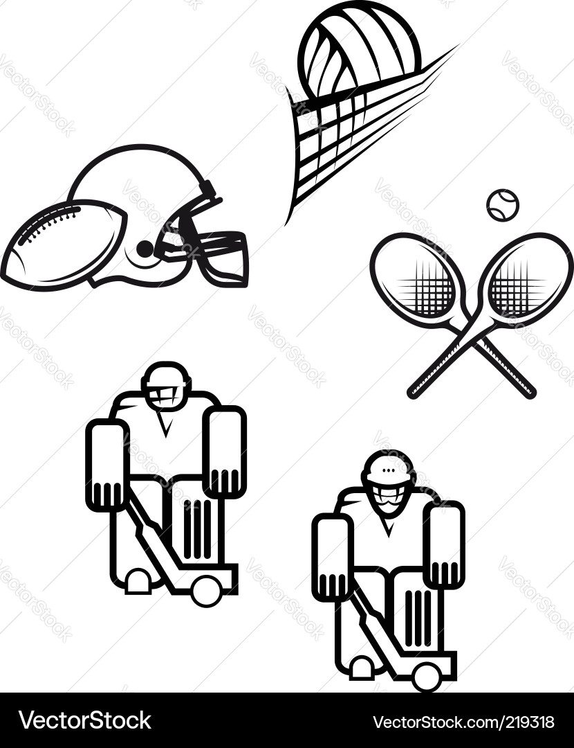 Sport symbols Royalty Free Vector Image - VectorStock