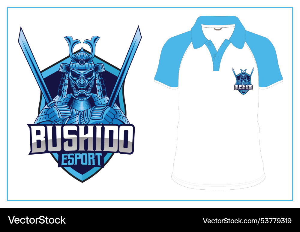 Bushido sports logo Royalty Free Vector Image - VectorStock