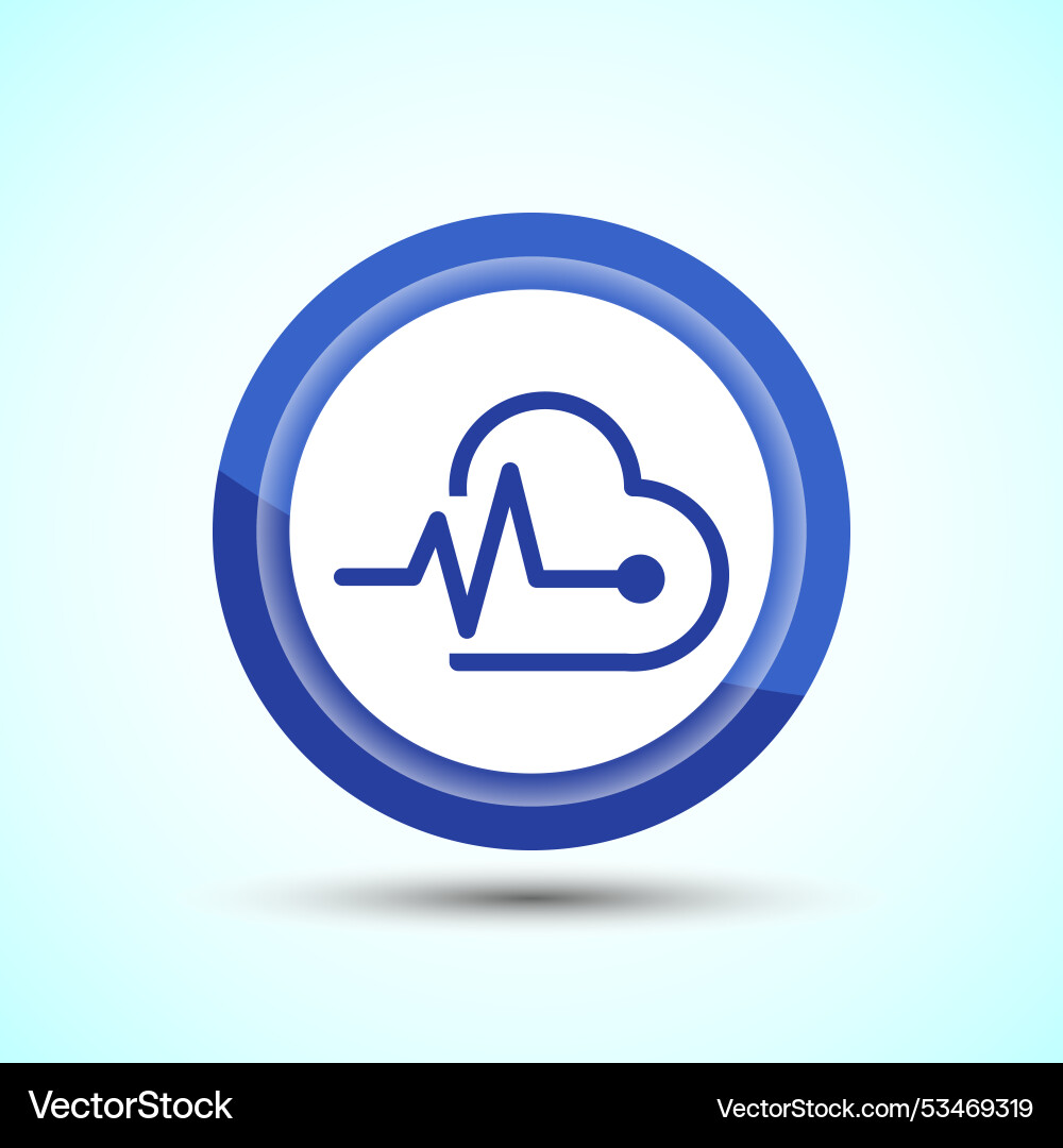 Heartbeat pulse icon design for web Royalty Free Vector