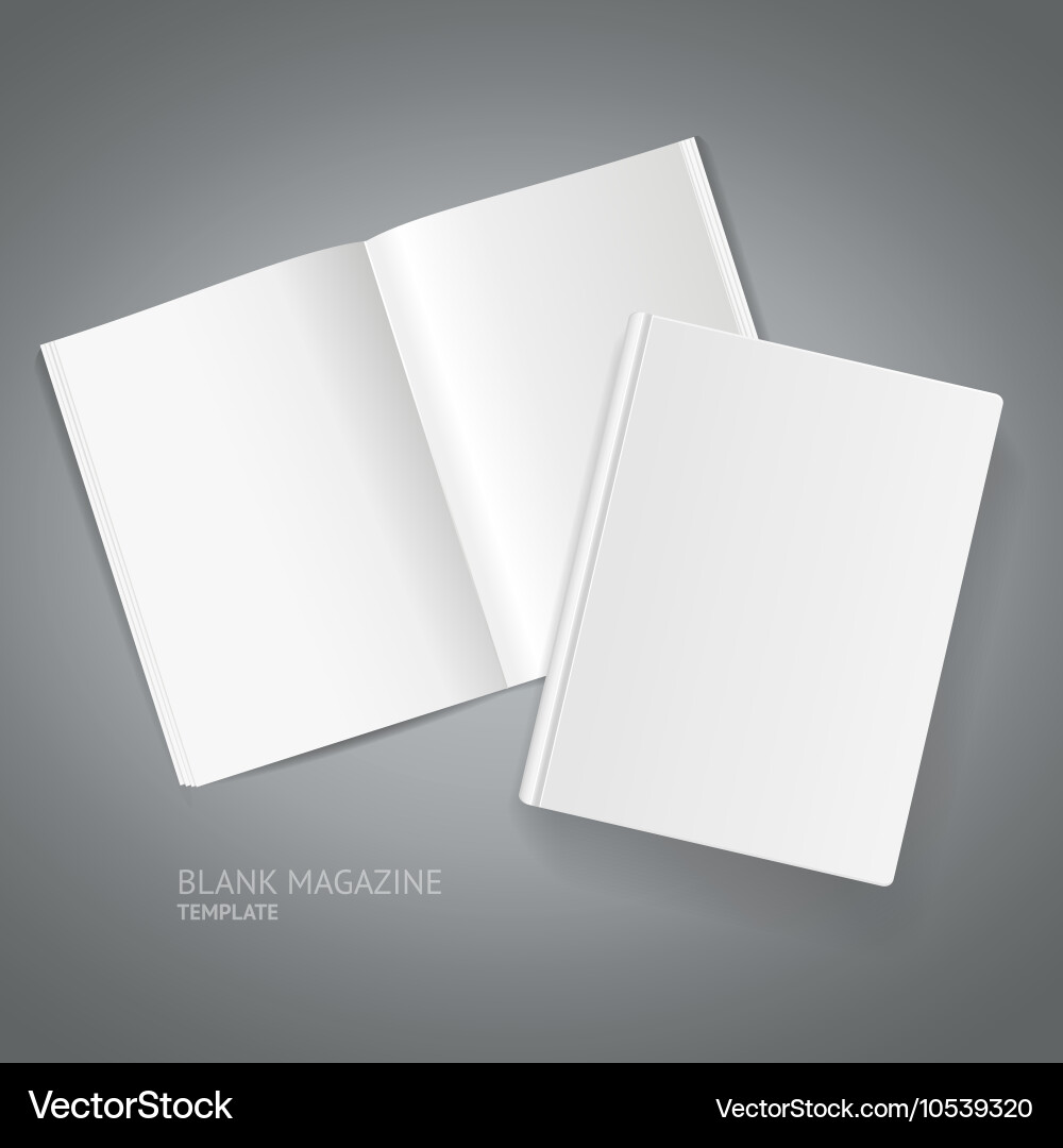 Book magazine template Royalty Free Vector Image