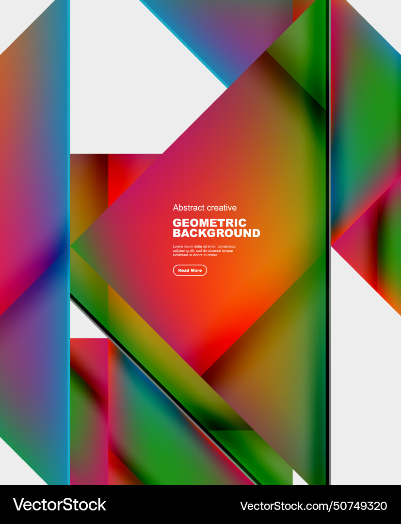 Gradient triangles abstract background Royalty Free Vector