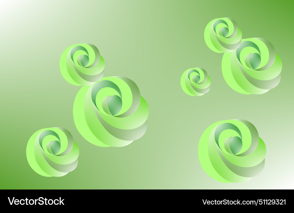 A composition of round figures different sizes Vector Image
