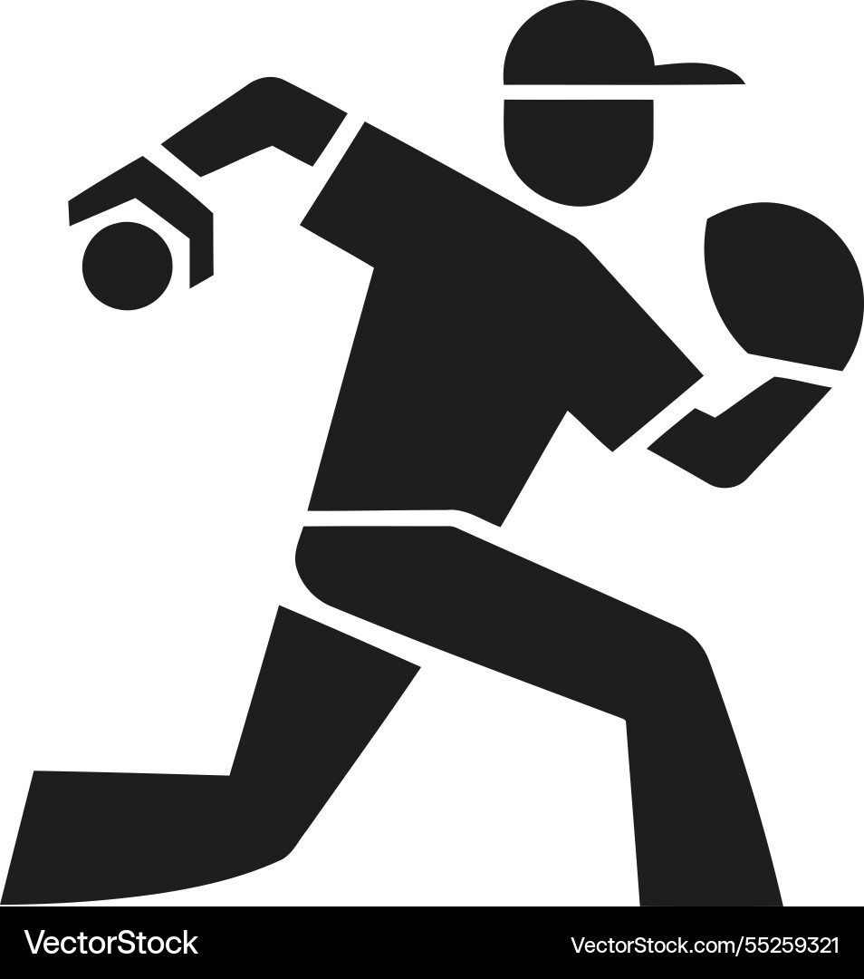 Baseball throw icon Royalty Free Vector Image - VectorStock
