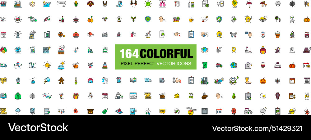 Big set of icons winter fall Royalty Free Vector Image