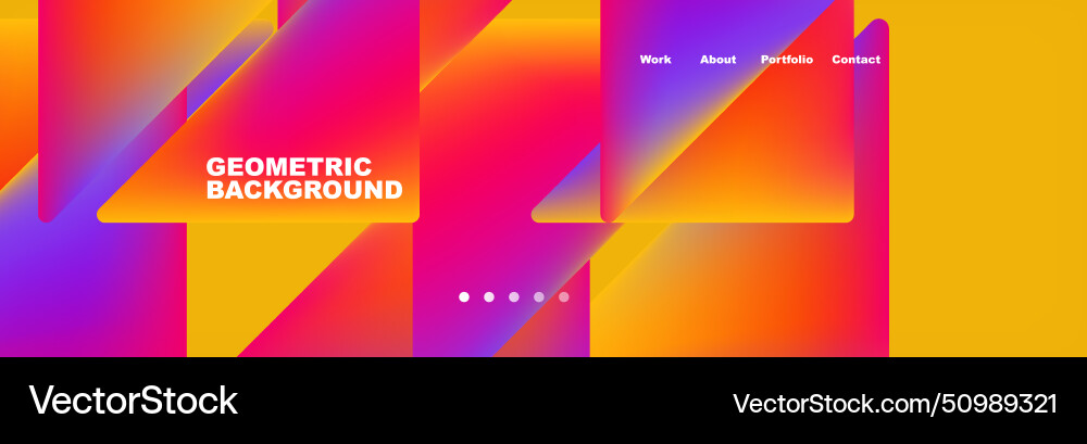 Colorful geometric pattern with yellow pink Vector Image