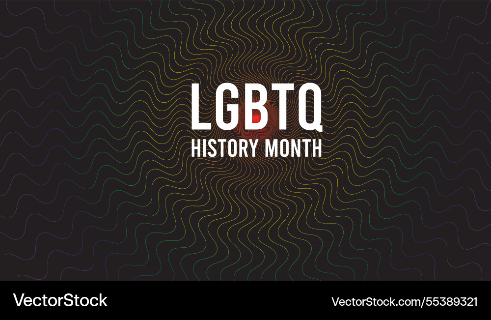 Lgbtq history month Royalty Free Vector Image - VectorStock