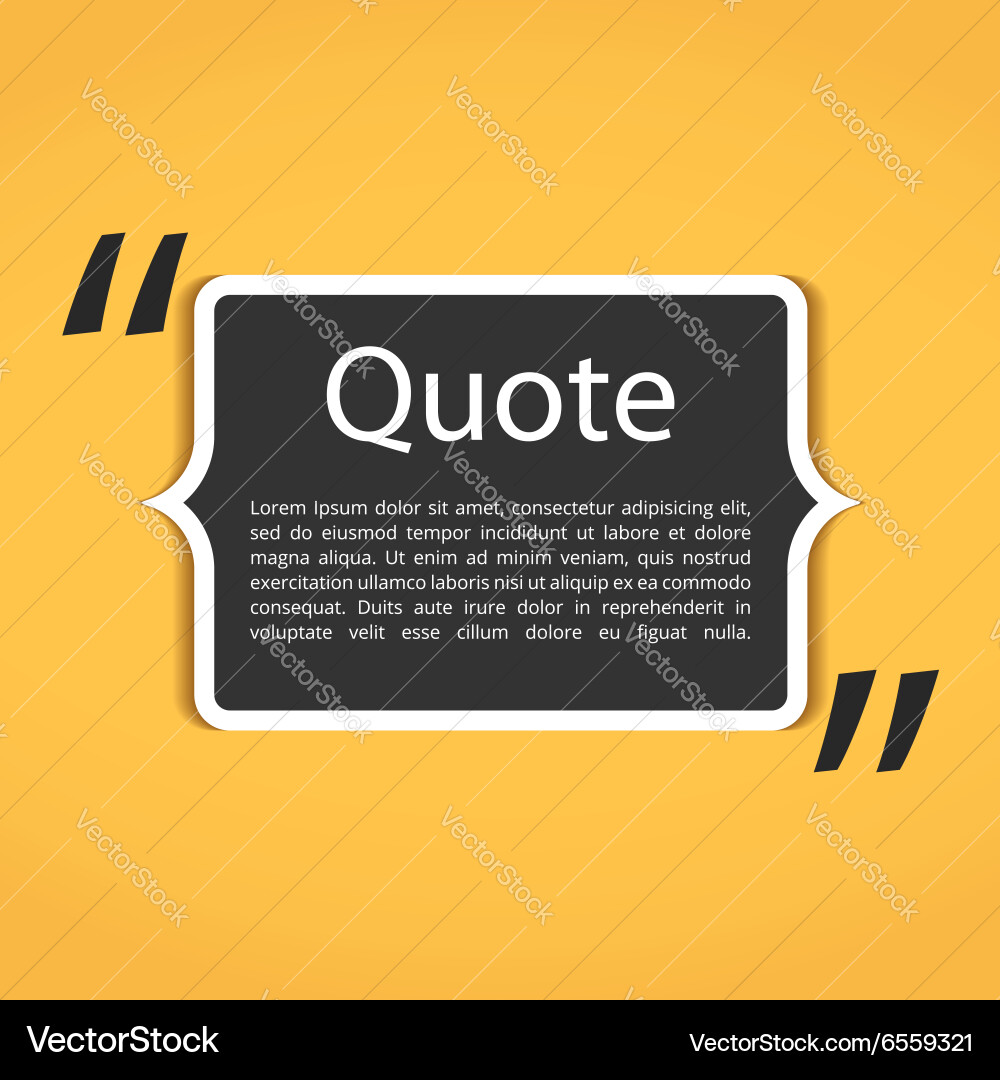 Quote Text Boxes Royalty Free Vector Image - VectorStock