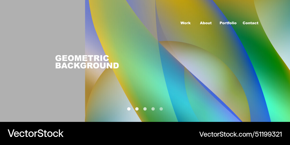 Vibrant geometric pattern with a rainbow of colors