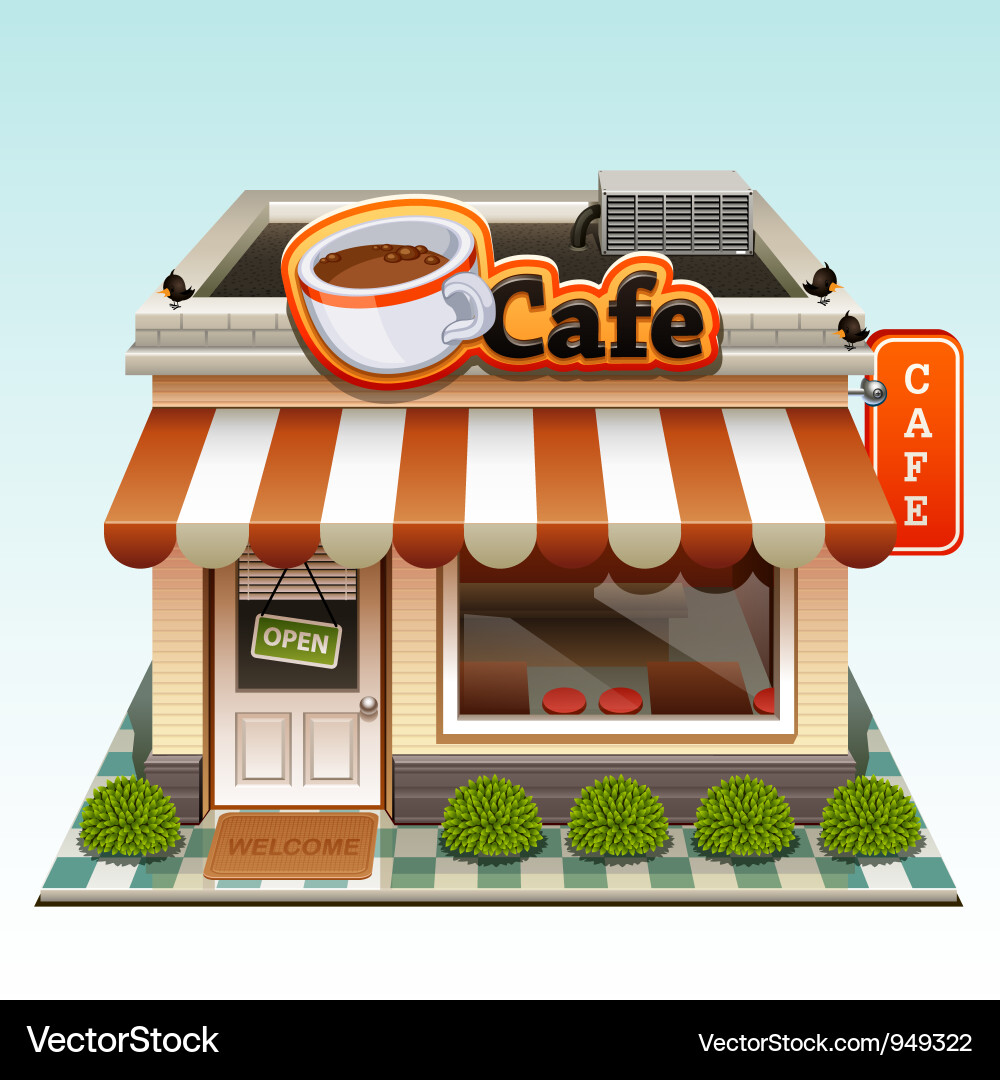Cafe icon Royalty Free Vector Image - VectorStock