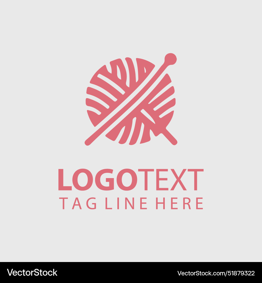 Knitting logo Royalty Free Vector Image - VectorStock