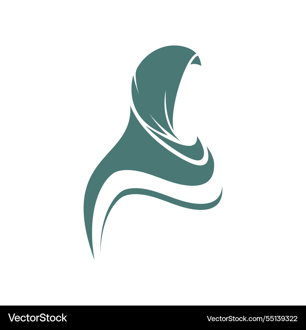 Muslim fashion logo icon Royalty Free Vector Image