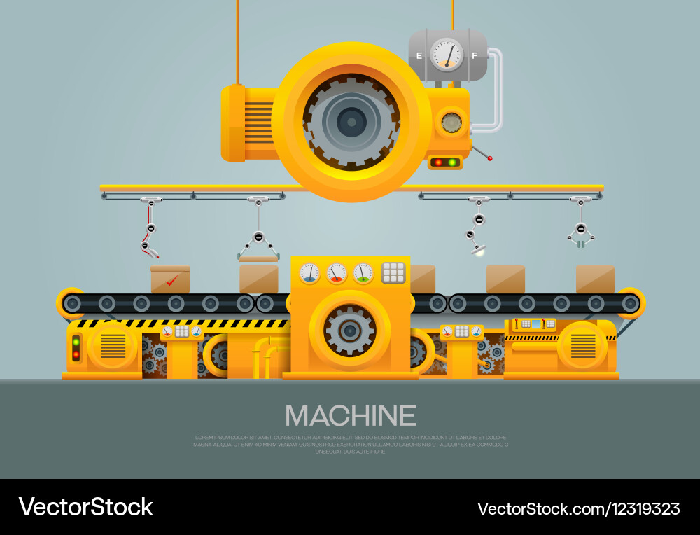 Machine Royalty Free Vector Image - VectorStock