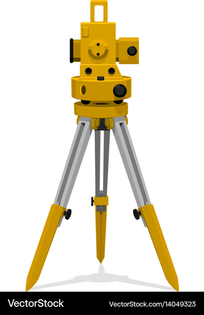 Theodolite Icon - Survey Instrument Royalty Free Vector