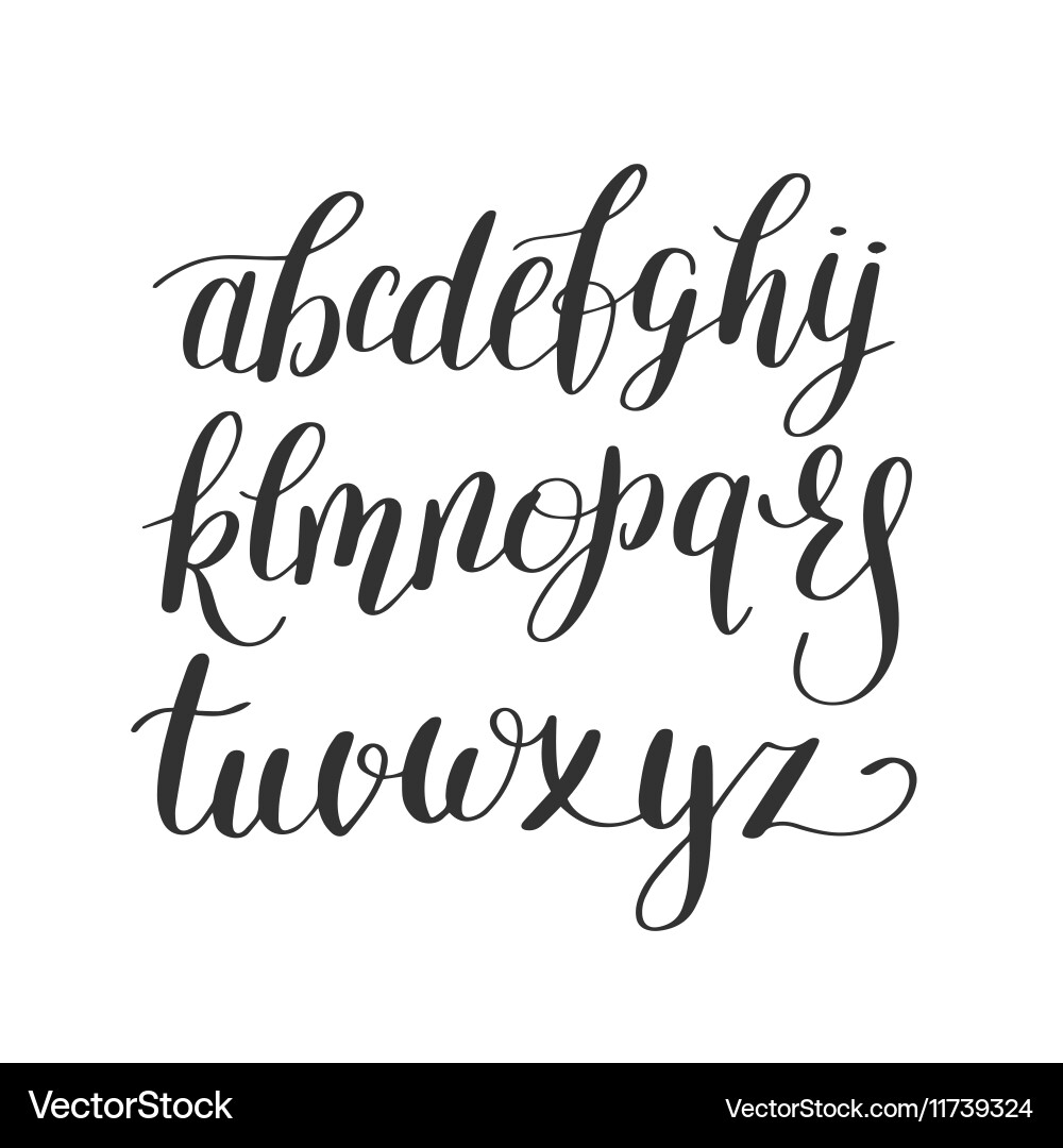 Hand Lettering Alphabet Hand Lettering Alphabet Vector Art, Icons, And
