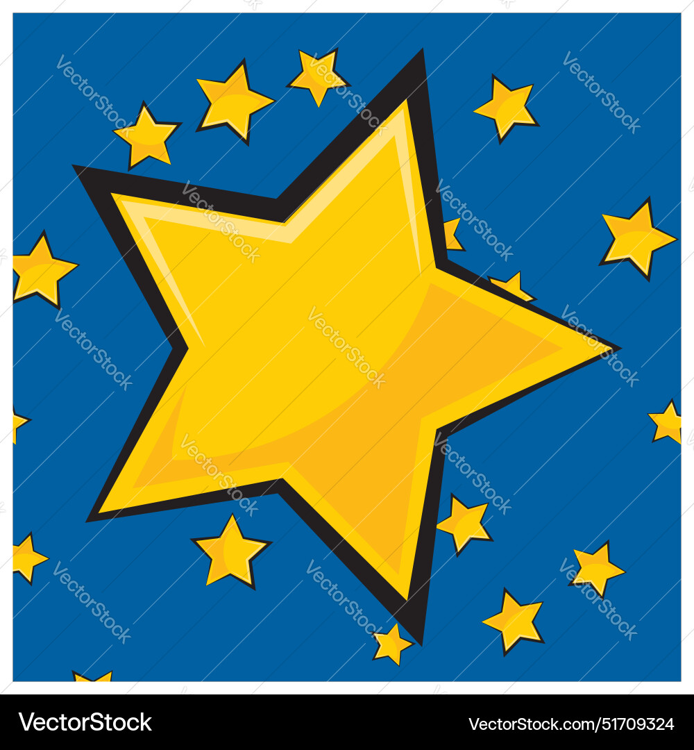 Cartoon star Royalty Free Vector Image - VectorStock