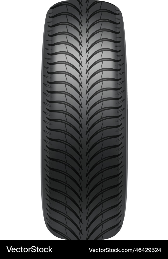 Realistic tire Royalty Free Vector Image - VectorStock