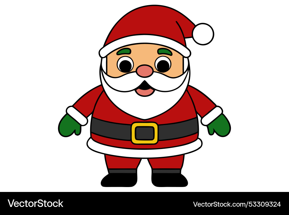 Santa clause cartoon Royalty Free Vector Image
