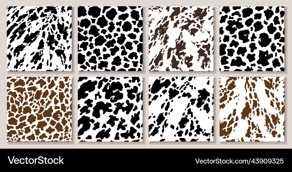 Animal background cow hide holstein cattle Vector Image
