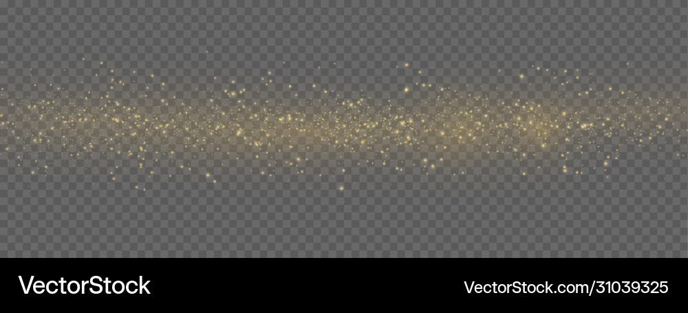 Beautiful yellow dust Royalty Free Vector Image