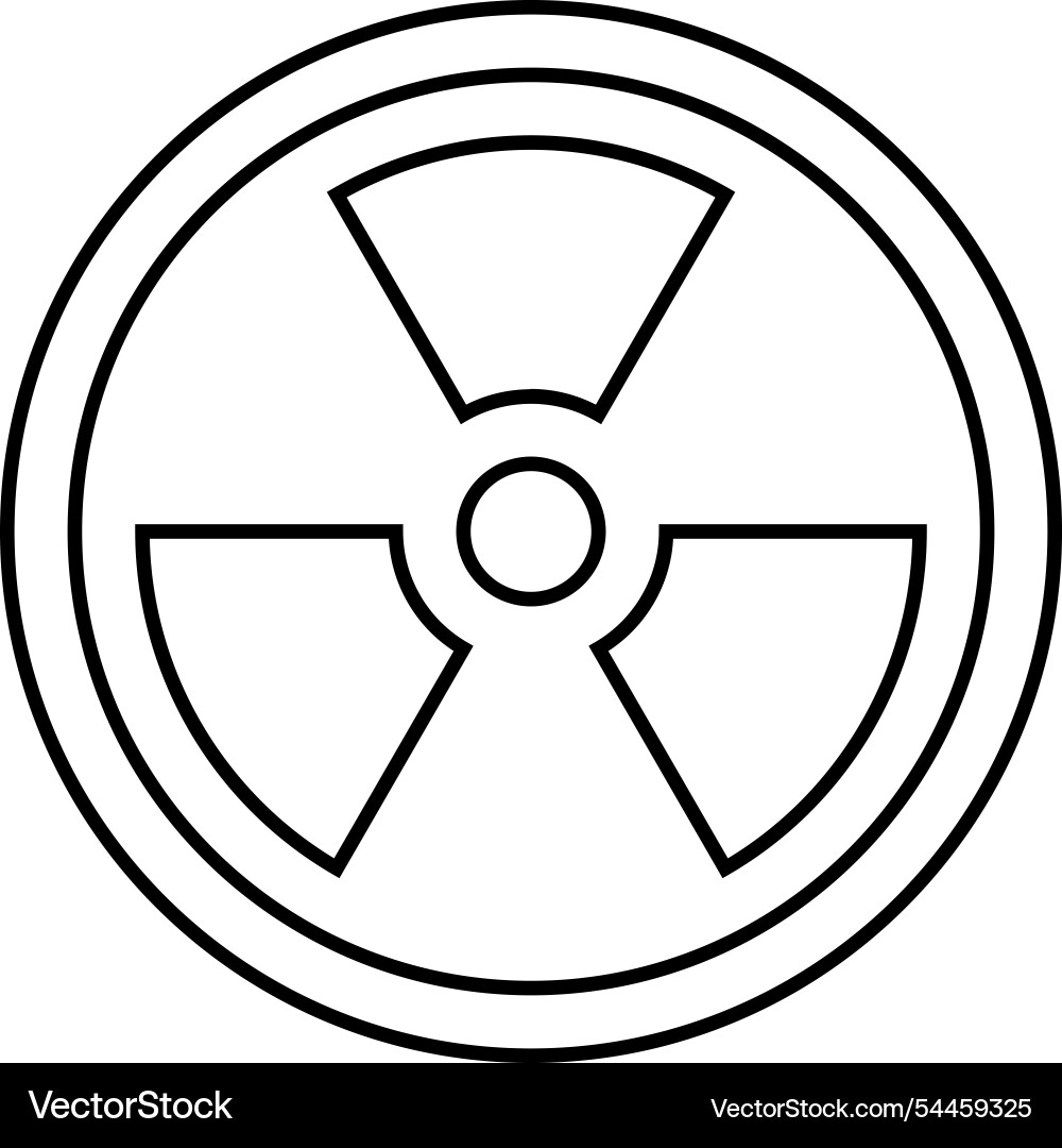 Energy nuclear line icon Royalty Free Vector Image