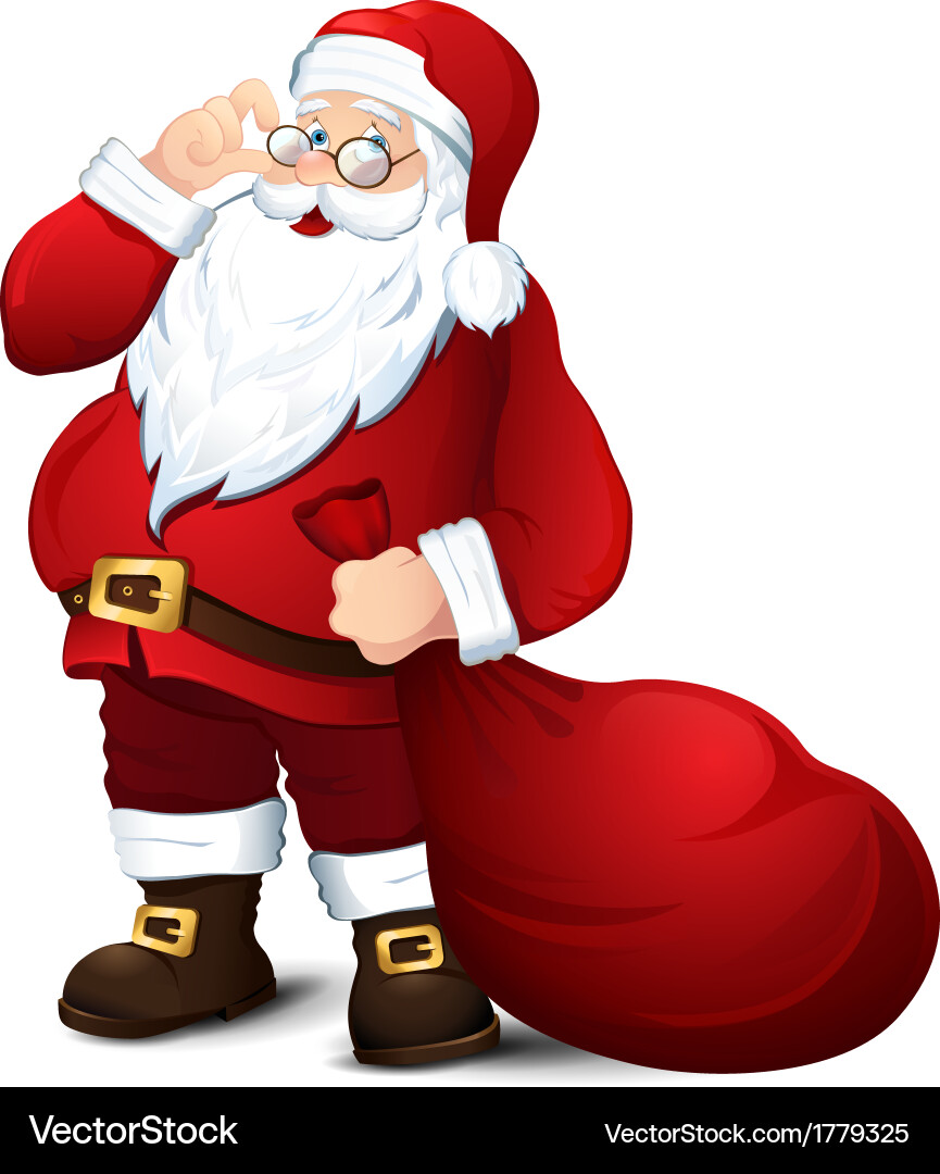 Isolated santa claus Royalty Free Vector Image