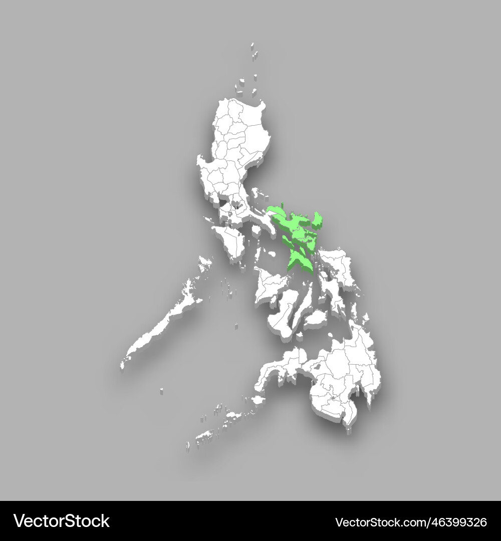 Bicol region location within philippines map Vector Image
