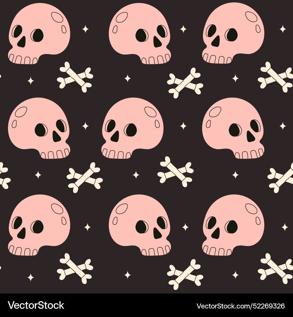 Bright seamless happy halloween pattern Royalty Free Vector