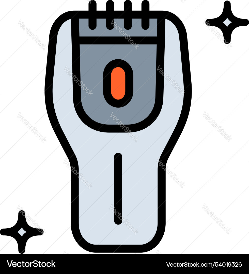 Pet clipper color simple sign grooming tools Vector Image