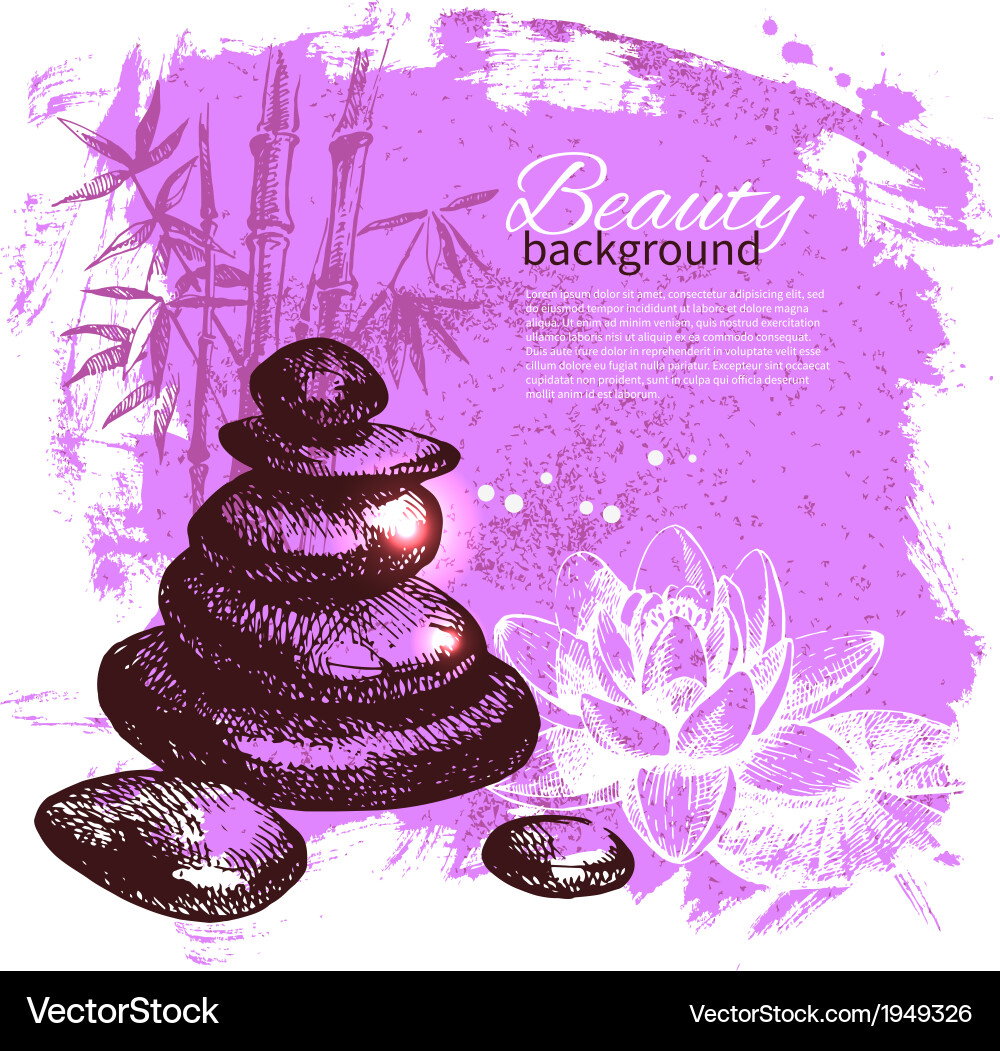 Spa background Royalty Free Vector Image - VectorStock