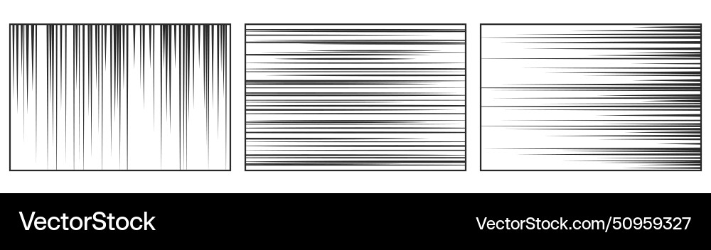 Comic speed lines used in manga anime Royalty Free Vector