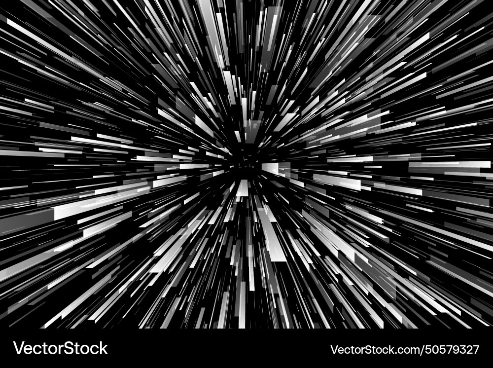 Futuristic black and white technology explosion Vector Image