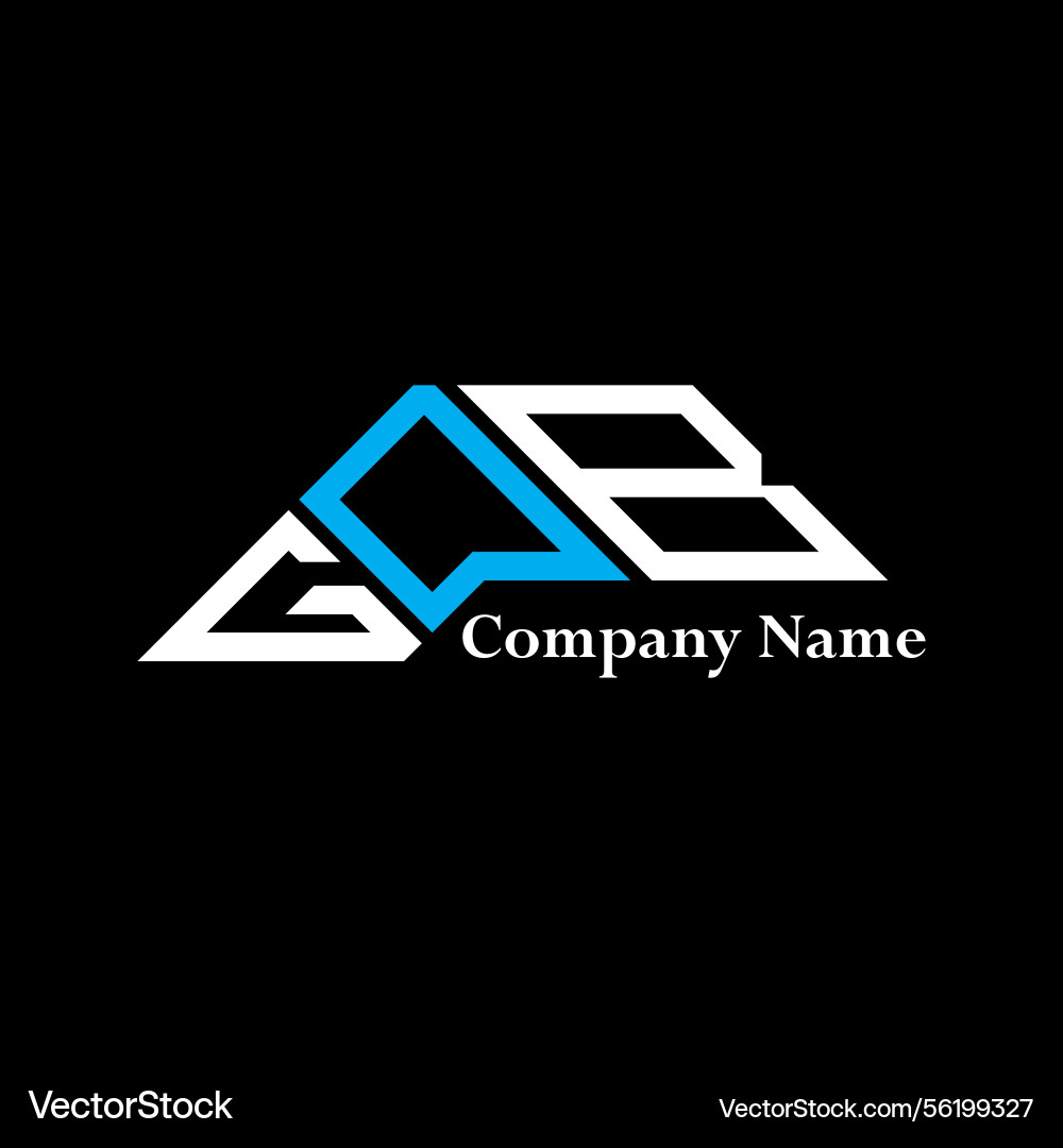 Gob logo design simple and modern Royalty Free Vector Image