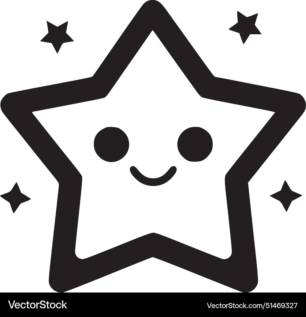 Star - minimalist and simple silhouette Royalty Free Vector