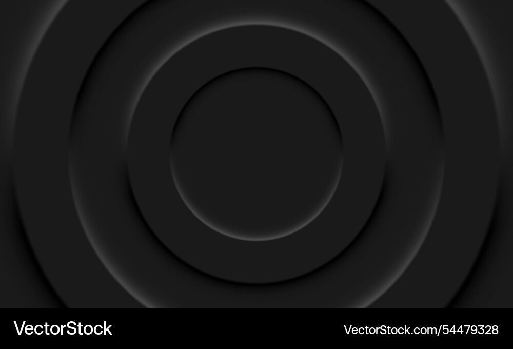 Abstract circular modern background design black Vector Image