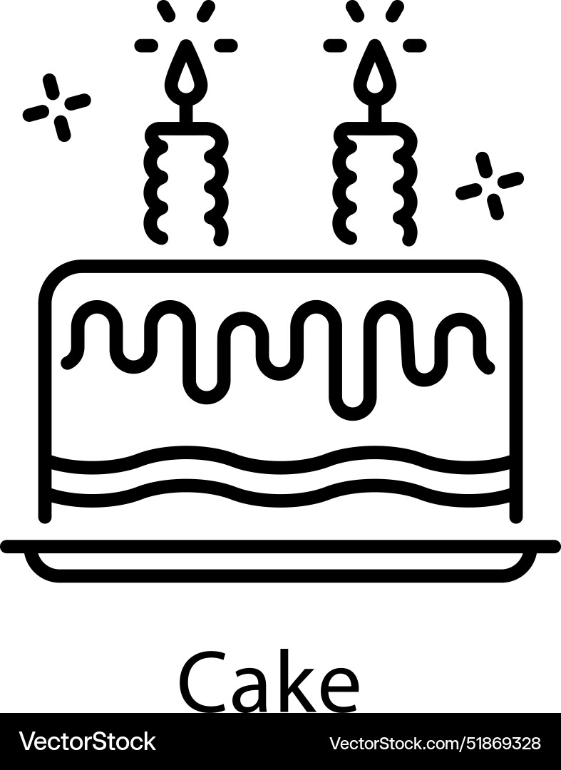 Cake Royalty Free Vector Image - VectorStock