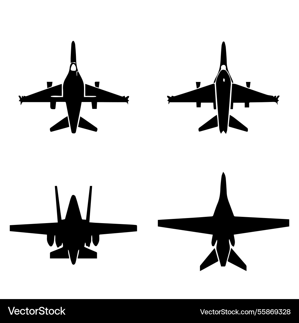 Fighter jet Royalty Free Vector Image - VectorStock