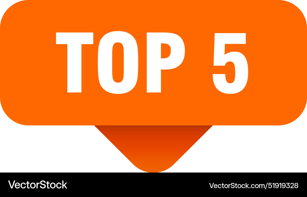 Top 5 Aufkleber Zeichen auf transparentem Hintergrund