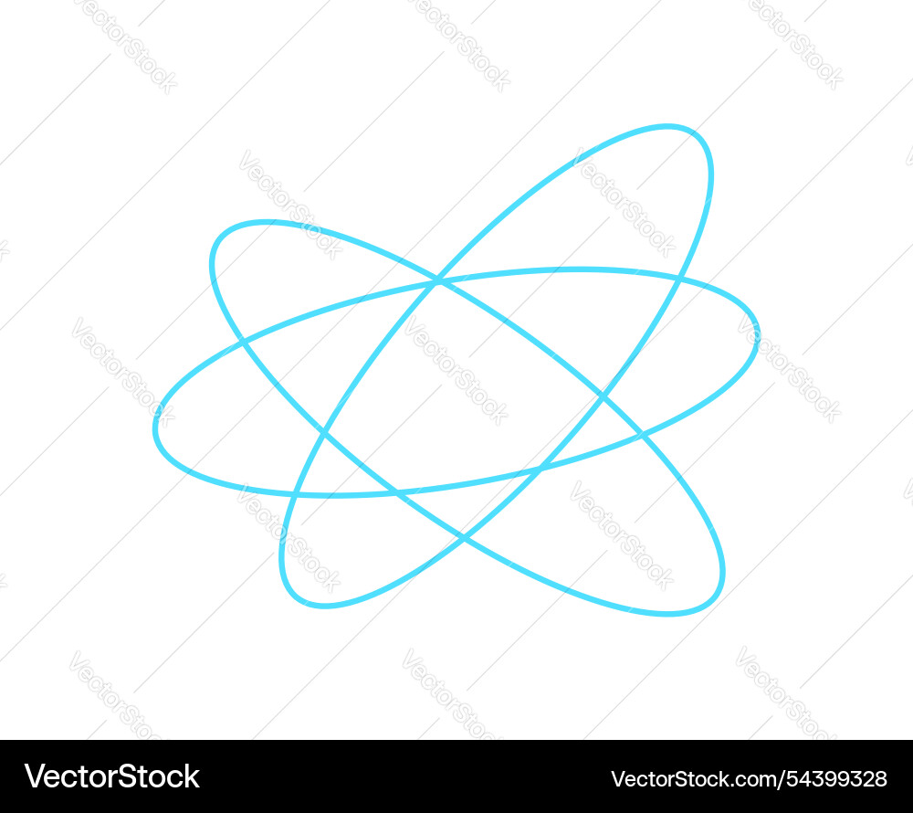 Y2k Atom Logo Lizenzfreies Vektorbild - VectorStock