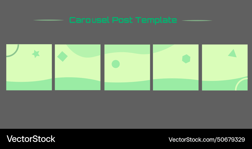 Social media carousel post Royalty Free Vector Image
